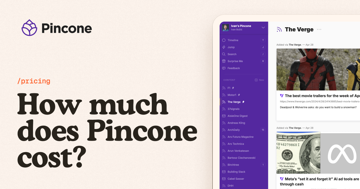Pricing • Pincone